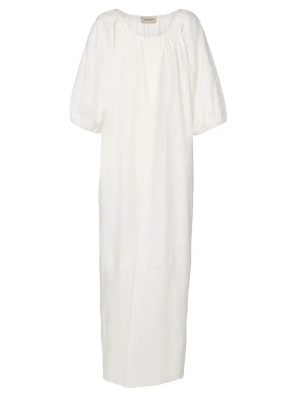 ADRIANA DEGREAS Solid Maxi Dress - White