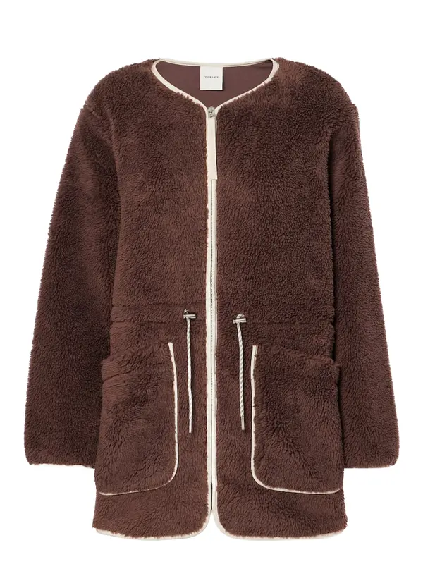 Varley Angelina Faux Shearling Jacket - Brown