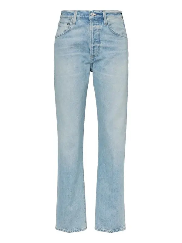 Citizens Of Humanity Baretta High-rise Straight Jeans - Blue