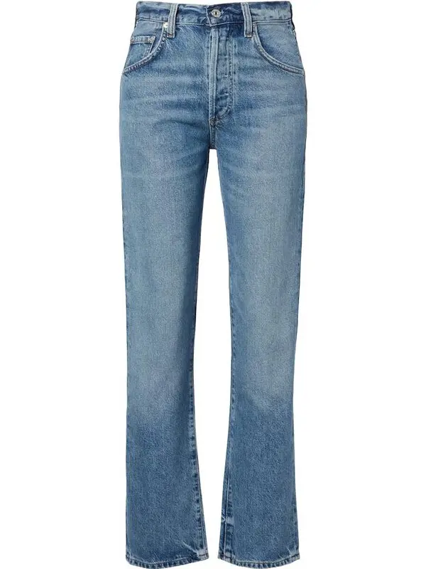 Citizens Of Humanity Baretta High-rise Straight Jeans - Blue
