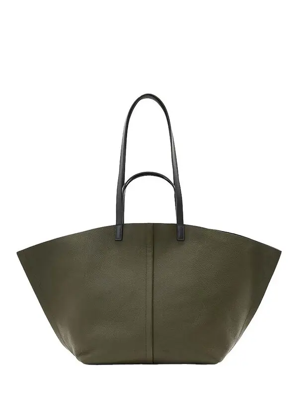 ALLSAINTS Phoenix E/w Leather Tote - Military G