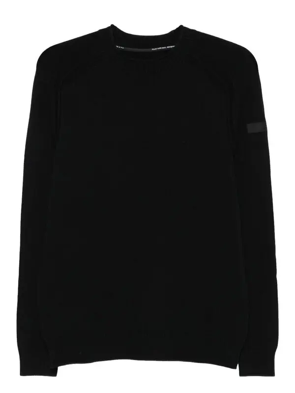 RRD Crew Neck Cotton Sweater - Black
