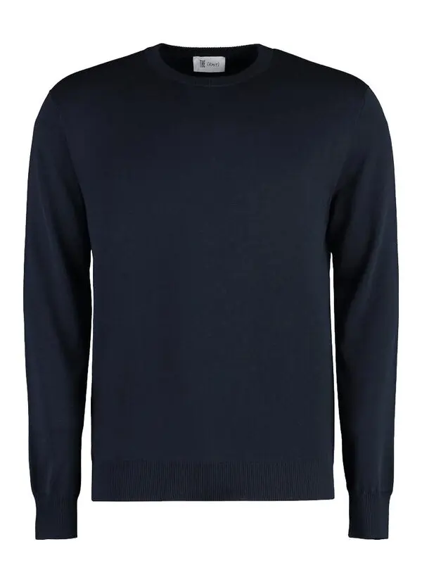 THE (ALPHABET) Silk And Cotton Blend Sweater - Blue