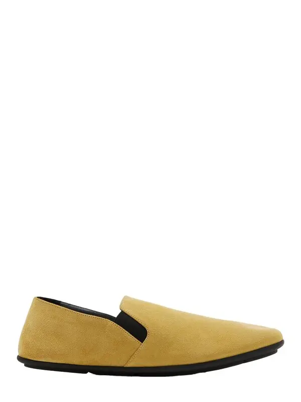 THE ROW Vincit Suede Flats - Tan