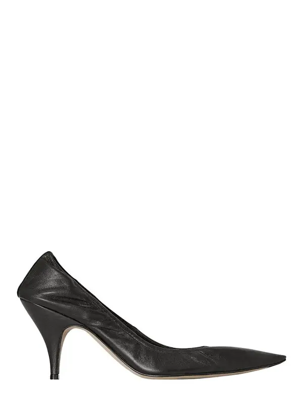 THE ROW Liisa Lambskin Leather Pumps - Black