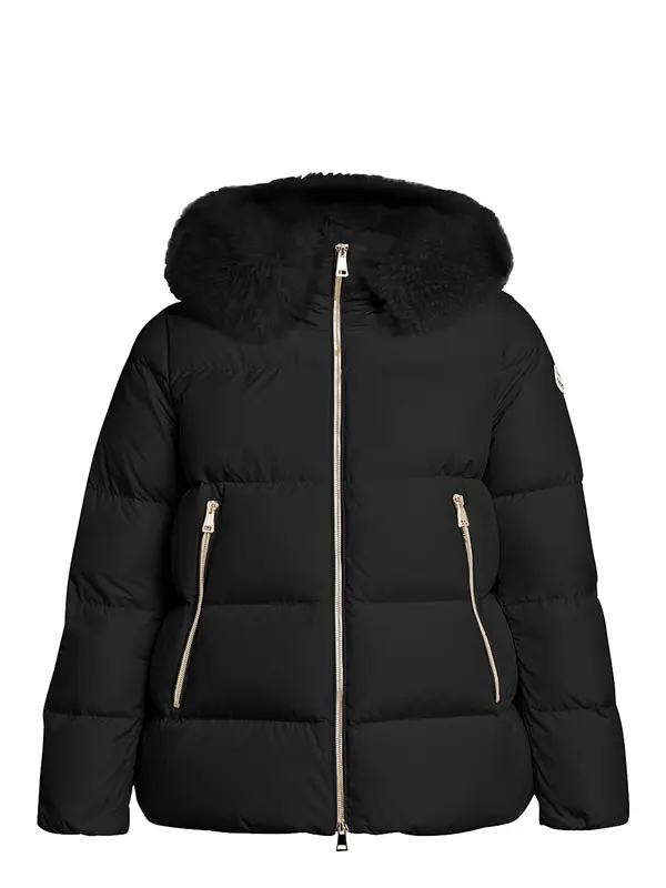 Moncler Laiche Short Puffer Jacket - Black