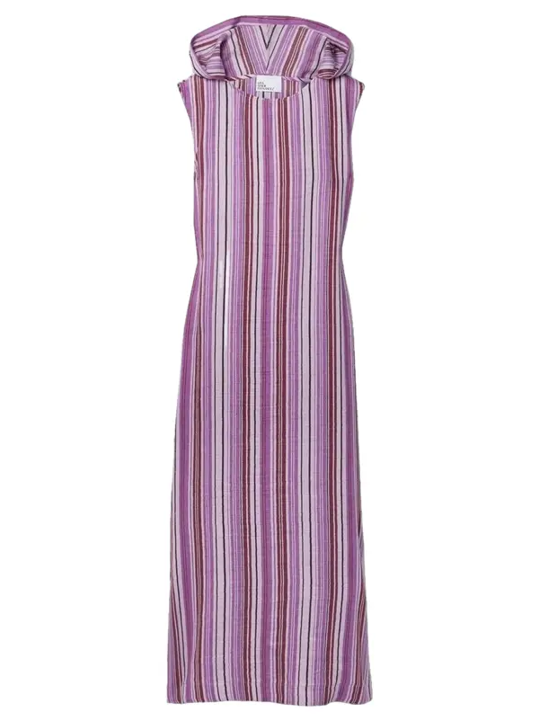 Lisa Marie Fernandez Column Hooded Maxi Dress - Pink
