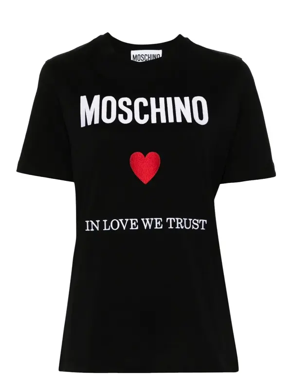 Moschino In Love We Trust T-shirt - Black