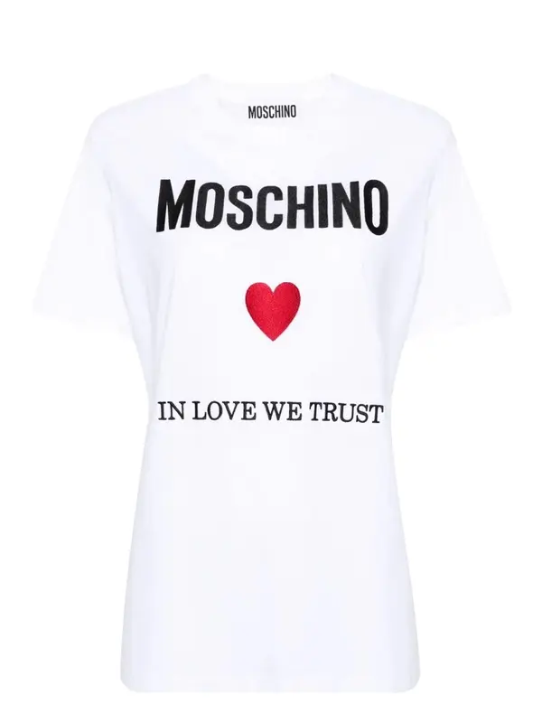 Moschino In Love We Trust T-shirt - White