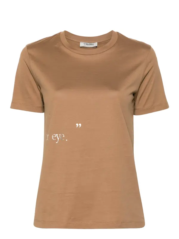 Max Mara Orlanda Cotton T-shirt - Brown