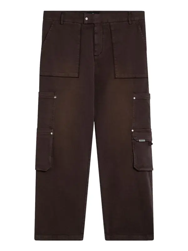 REPRESENT Denim Cargo Trousers - Brown