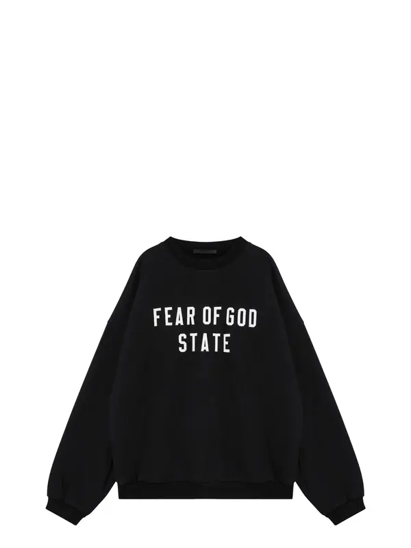 Fear Of God Embroidered Logo Sweatshirt - Black