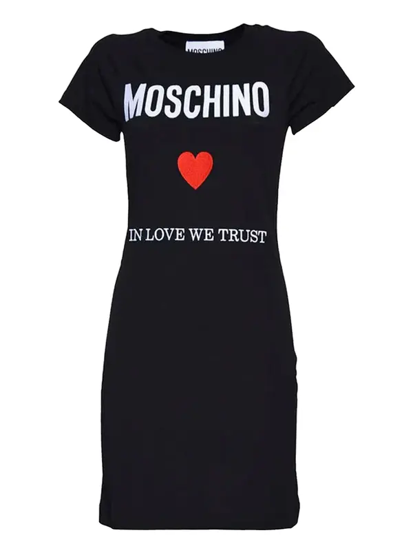 Moschino In Love We Trust Mini Dress - Black