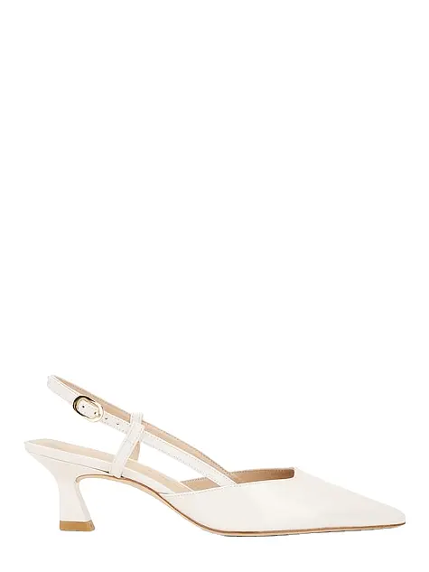 STUART WEITZMAN Vinnie 50 Slingback - Cream