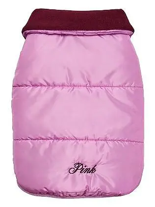 Pink Pup Puffer Jacket - Purple