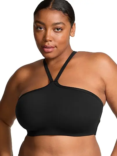 Victoria's Secret Vsx Activate™ Suedeeffect Convertible Sports Bra - Black