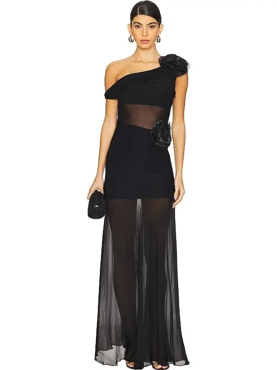 DEME BY GABRIELLA Abby Gown - Black