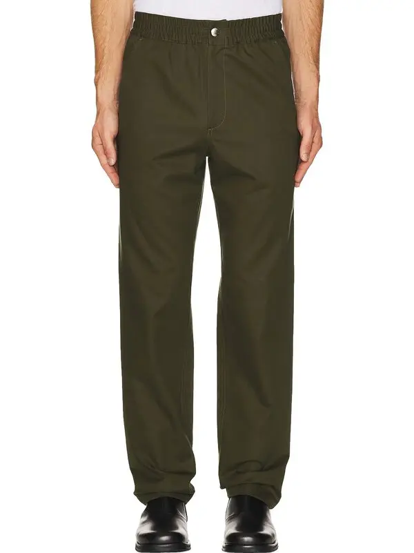 Maison Kitsuné Casual Pants - Military Green