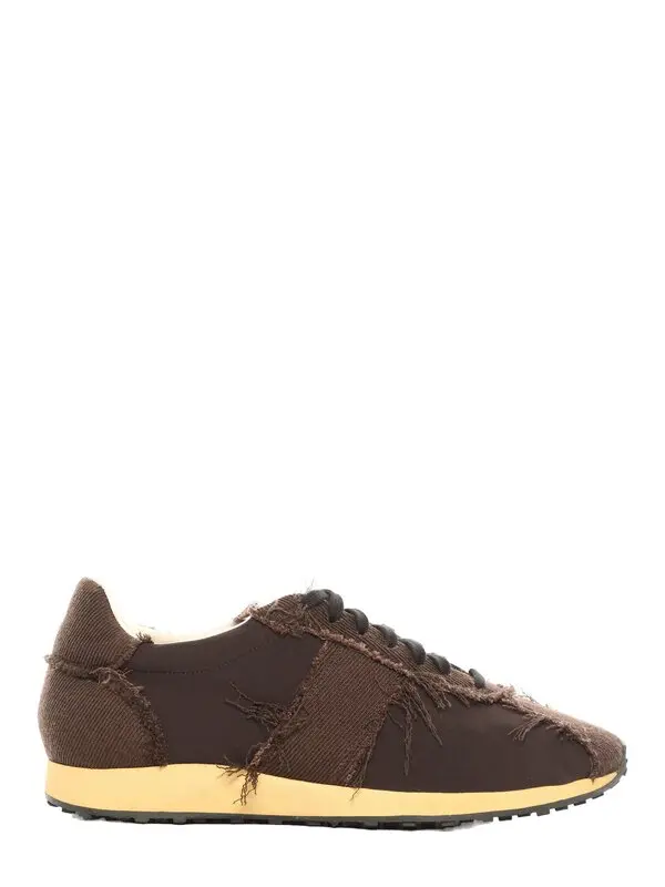 THE ROW Mica Deconstructed Low Top Sneakers - Brown