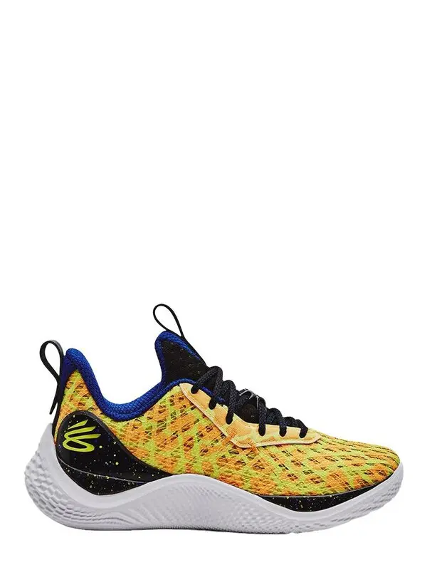Under Armour Curry Flow 10 Double Bangin Sneakers - Steeltown Gold/black