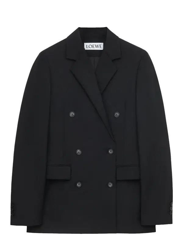 Loewe Blend Wool Jacket - Black