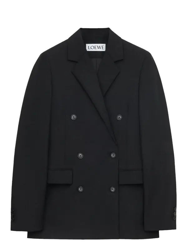 Loewe Blend Wool Jacket - Black