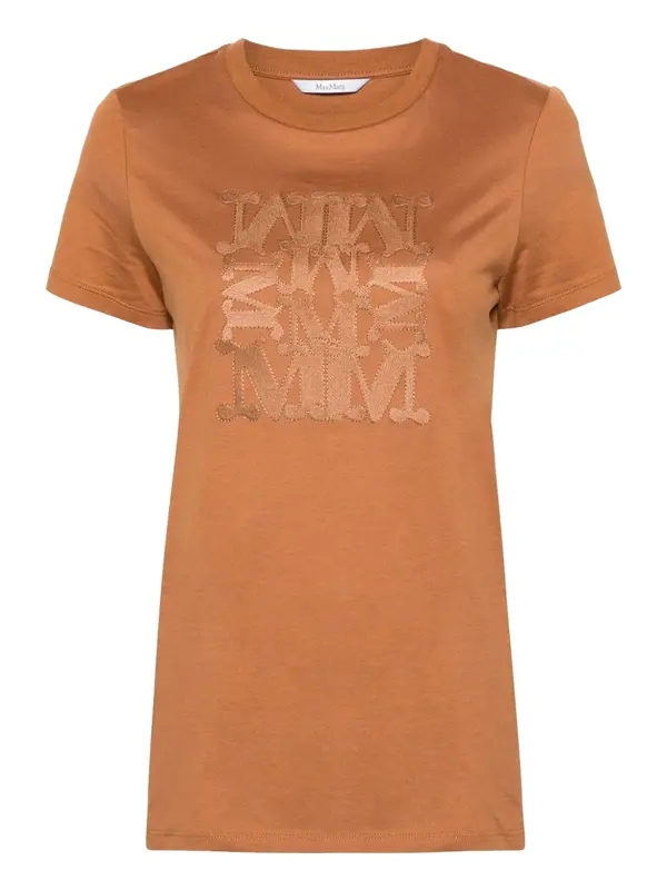 Max Mara Taverna Cotton T-shirt - Brown