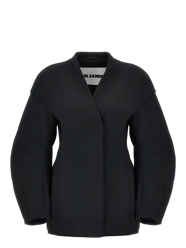 JIL SANDER 53' Wool Blazer - Black