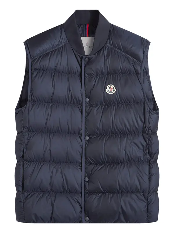 Moncler Serot Knit Down Gilet - Navy