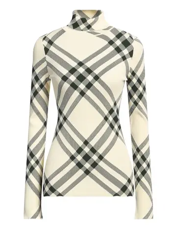 Burberry Knitted Turtleneck Top - White