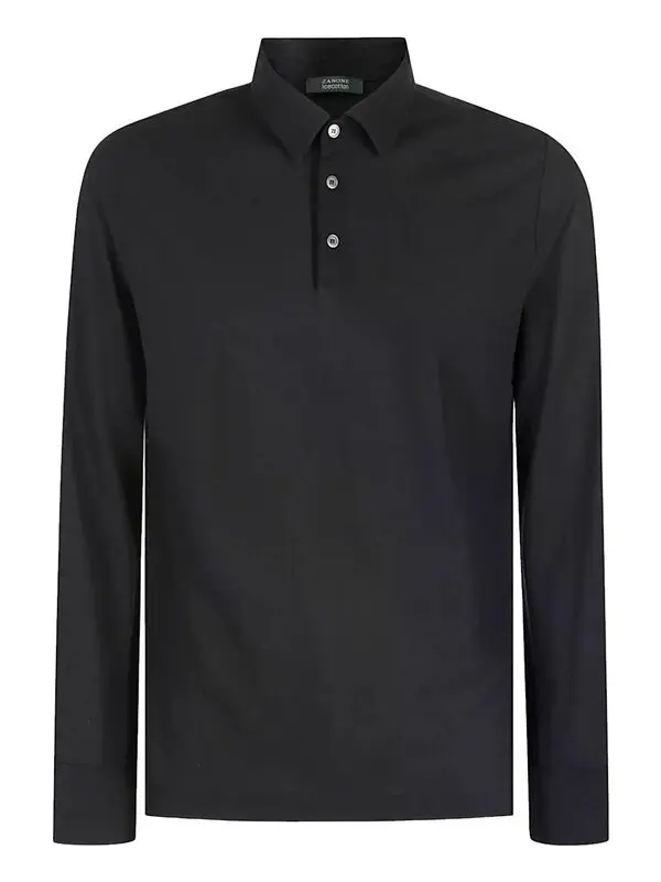 ZANONE Icecotton Polo Shirt - Black