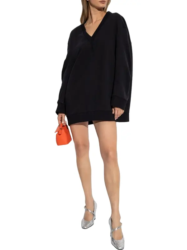 Marni V-neck Sweater Dress - Black