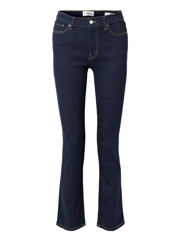 FRAME Le High High-rise Slim-leg Jeans - Blue