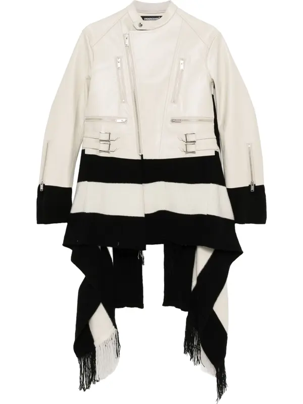 UNDERCOVERISM Layered Biker Jacket - Neutrals