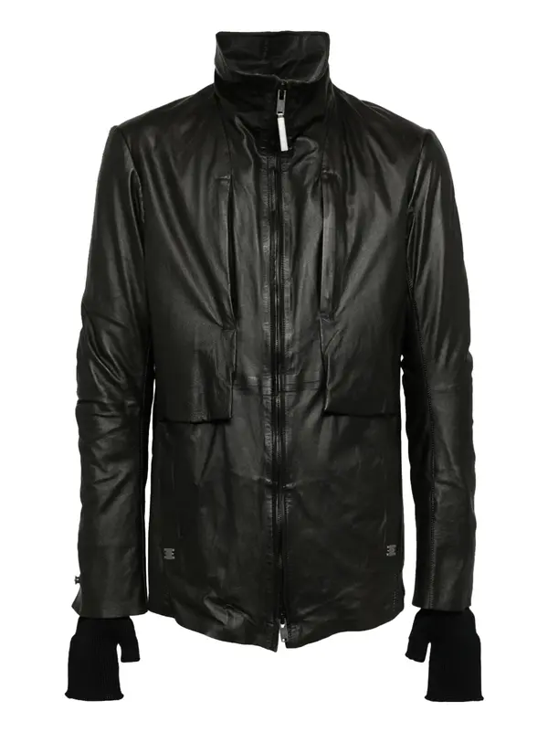 ISAAC SELLAM EXPERIENCE Disruptif Leather Jacket - Black