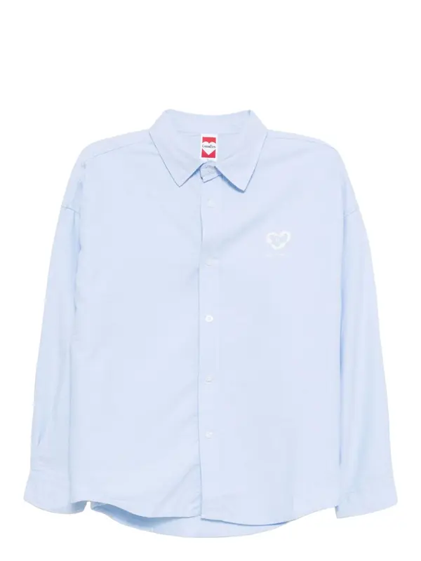 GROUND ZERO Graphic-print Shirt - Blue