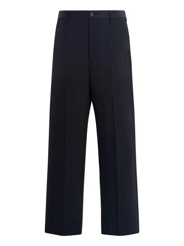 Marni Virgin Wool Wide-leg Trousers - Black
