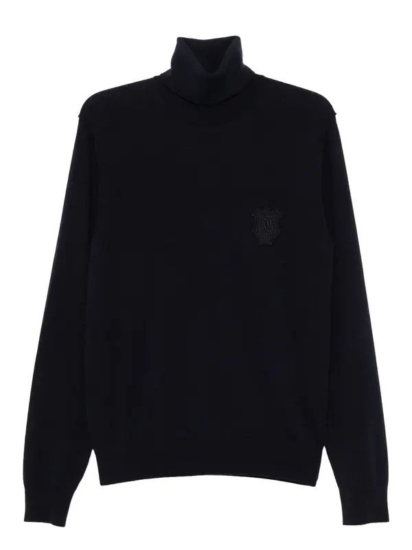 Dolce & Gabbana Logo-patch Sweater - Blue