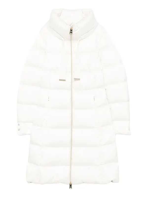 Herno Quilted Mid-length Coat - White