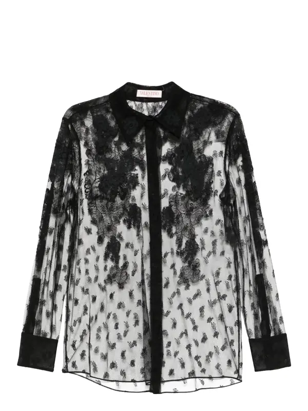 Valentino Garavani Lace Shirt - Black