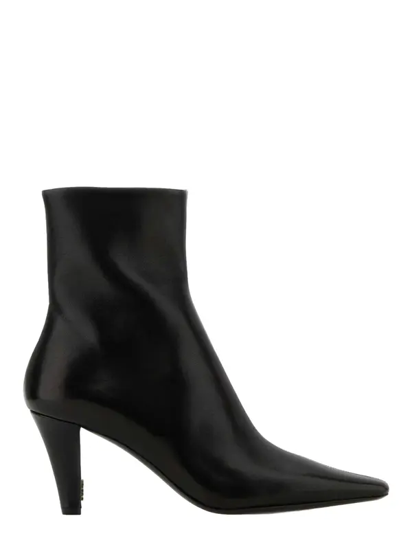 Saint Laurent 75mm Jill Ankle Boots - Black