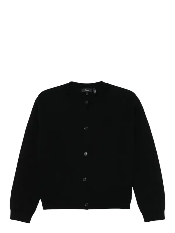 Theory Structured Cardigan - Black
