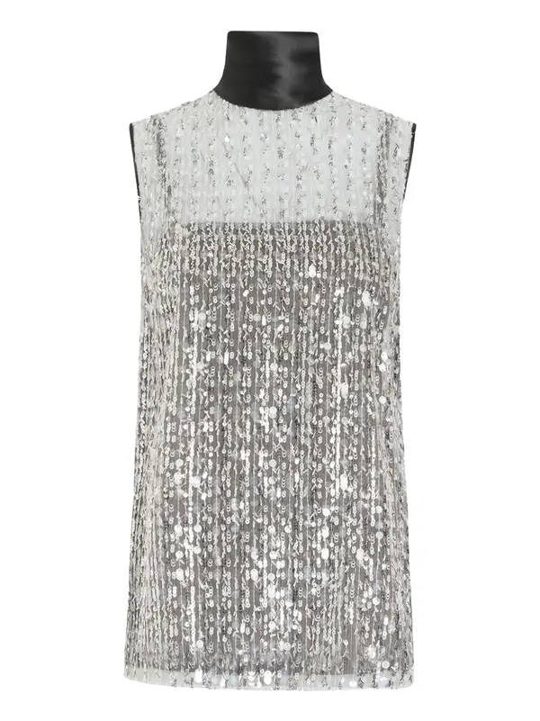 Dolce & Gabbana Sequin-embellished Top - White