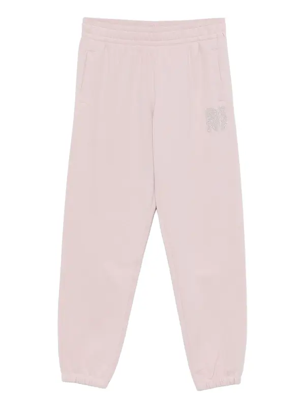 Dkny Rhinestone-logo Trousers - Pink