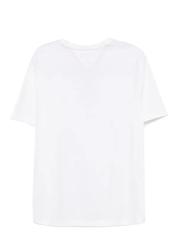 Tommy Hilfiger Logo-embroidered T-shirt - White