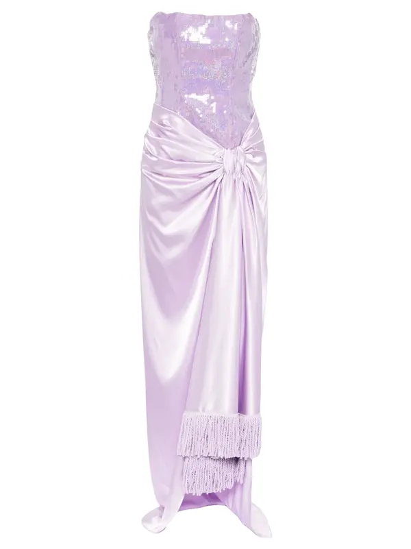 BRONX AND BRONCO Gina Sequin Gown - Purple
