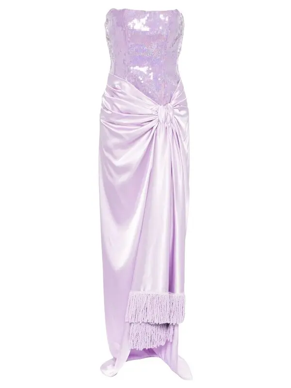 BRONX AND BRONCO Gina Sequin Gown - Purple