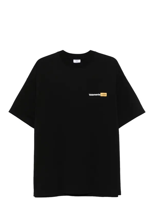 Vetements Logo-print T-shirt - Black