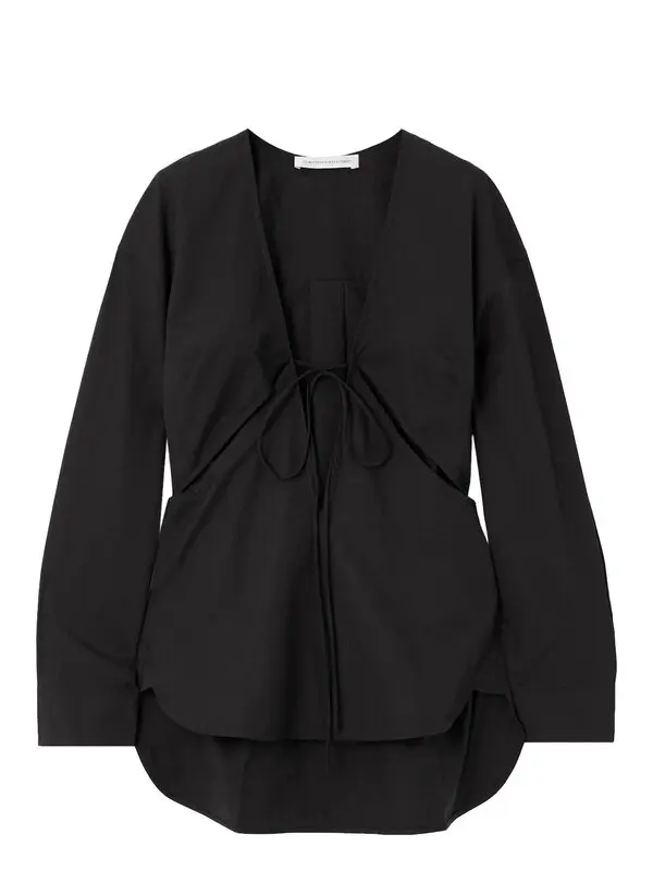 Christopher Esber Triqueta Tie-detailed Blouse - Black