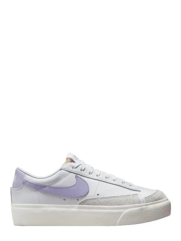 Nike Blazer Low Platform Sneakers - White/sail/lilac Bloom